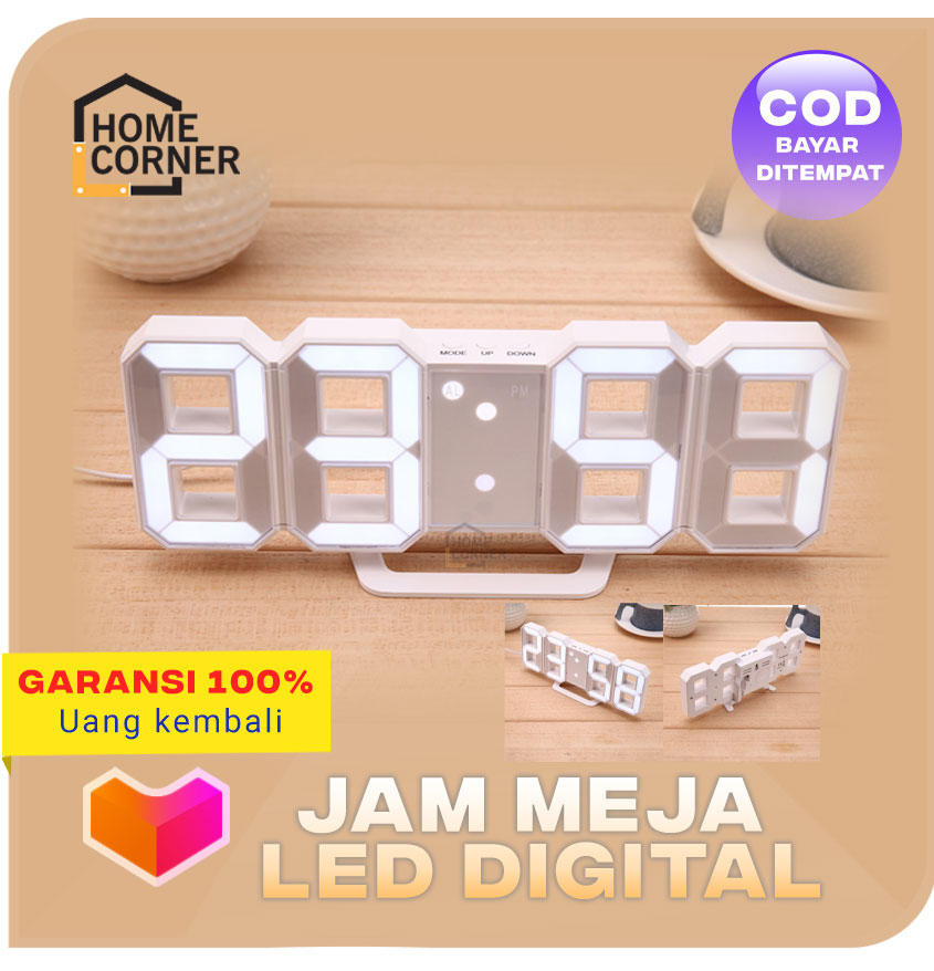 Jam Meja Aesthetic / Jam Meja LED Digital Clock / Jam Meja Digital LED ... Jam Meja Aesthetic / Jam Meja LED Digital Clock / Jam Meja Digital LED ...