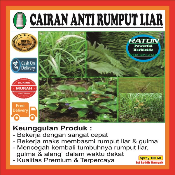 Obat Racun Ubat Cairan Penghilang Pengering Penghambat Rumput Liar 100 ...