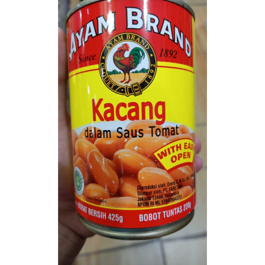 AYAM BRAND BAKED BEANS IN TOMATO SAUCE kacang kaleng - kacang dalam ...