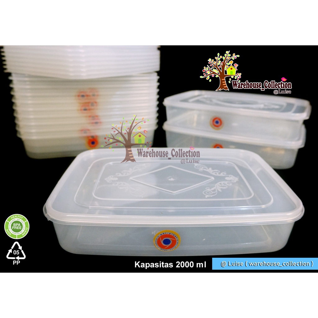 SEALWARE 2000ML ORIPLAST// KOTAK KUE // TOPLES BENING | Lazada Indonesia