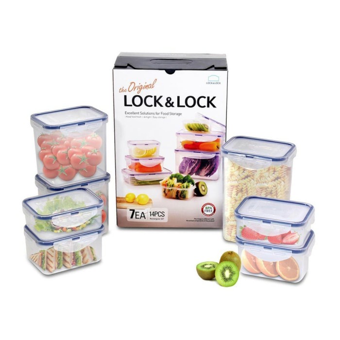 LocknLock - Exclusive Kotak Makan - Gift Set 7PCS (HPL818CS7) | Lazada ...