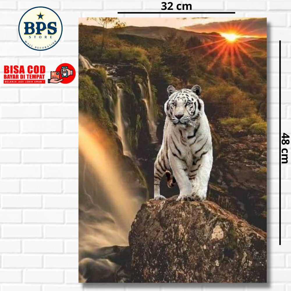 POSTER MACAN PUTIH - FOTO MACAN PUTIH - WALLDECOOR - HIASAN DINDING ...