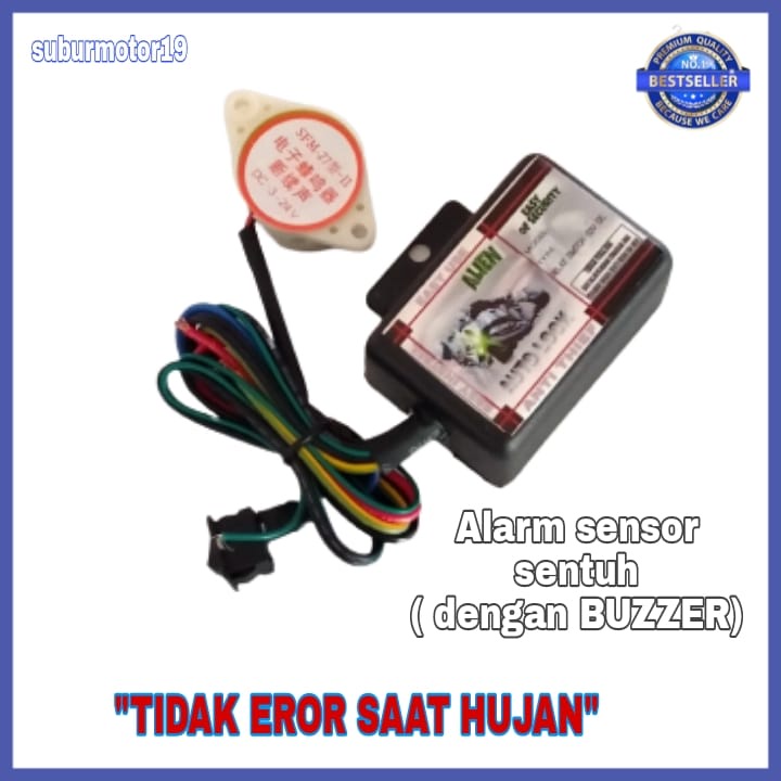Alarm Motor Sensor Sentuh Jari Plus Buzzer | Lazada Indonesia