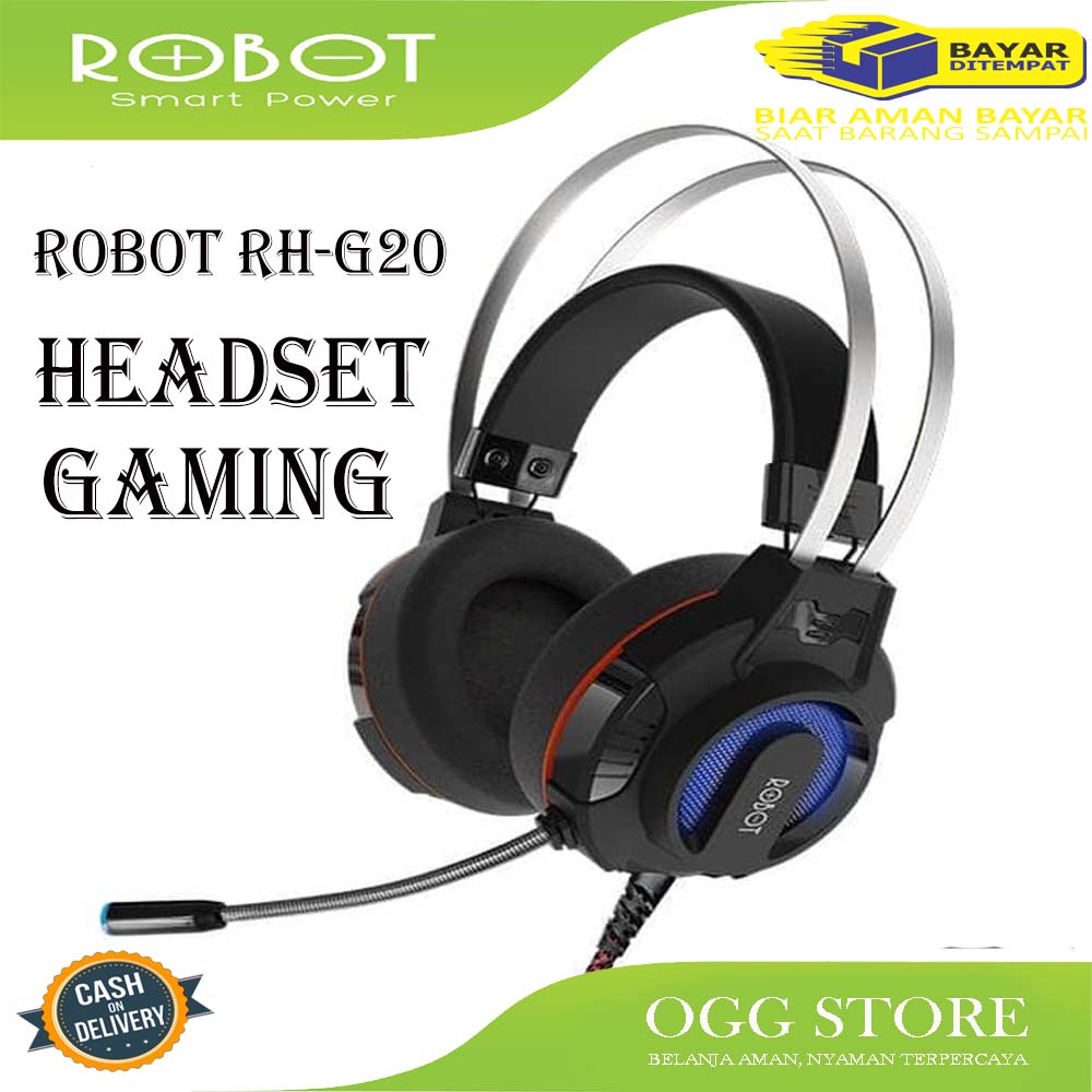 (COD) HEADSET GAMING ROBOT RH-G20 EARPHONE | Lazada Indonesia