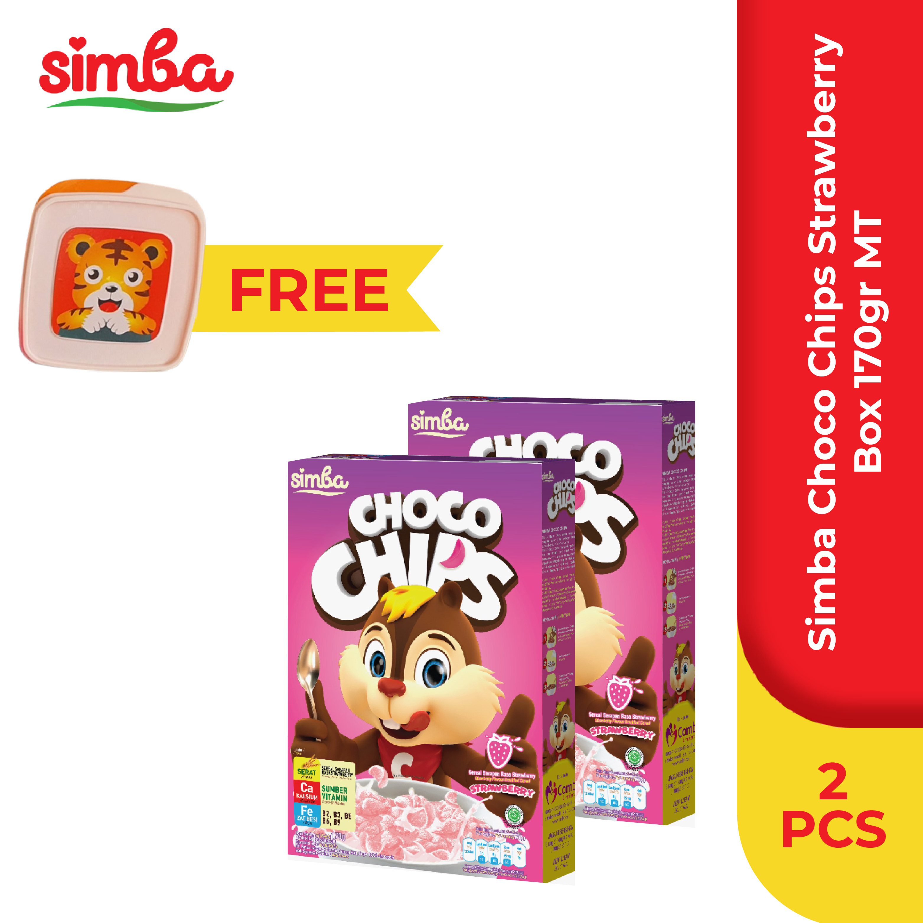 2 Simba Choco Chips Strawberry Box 150gr | Lazada Indonesia