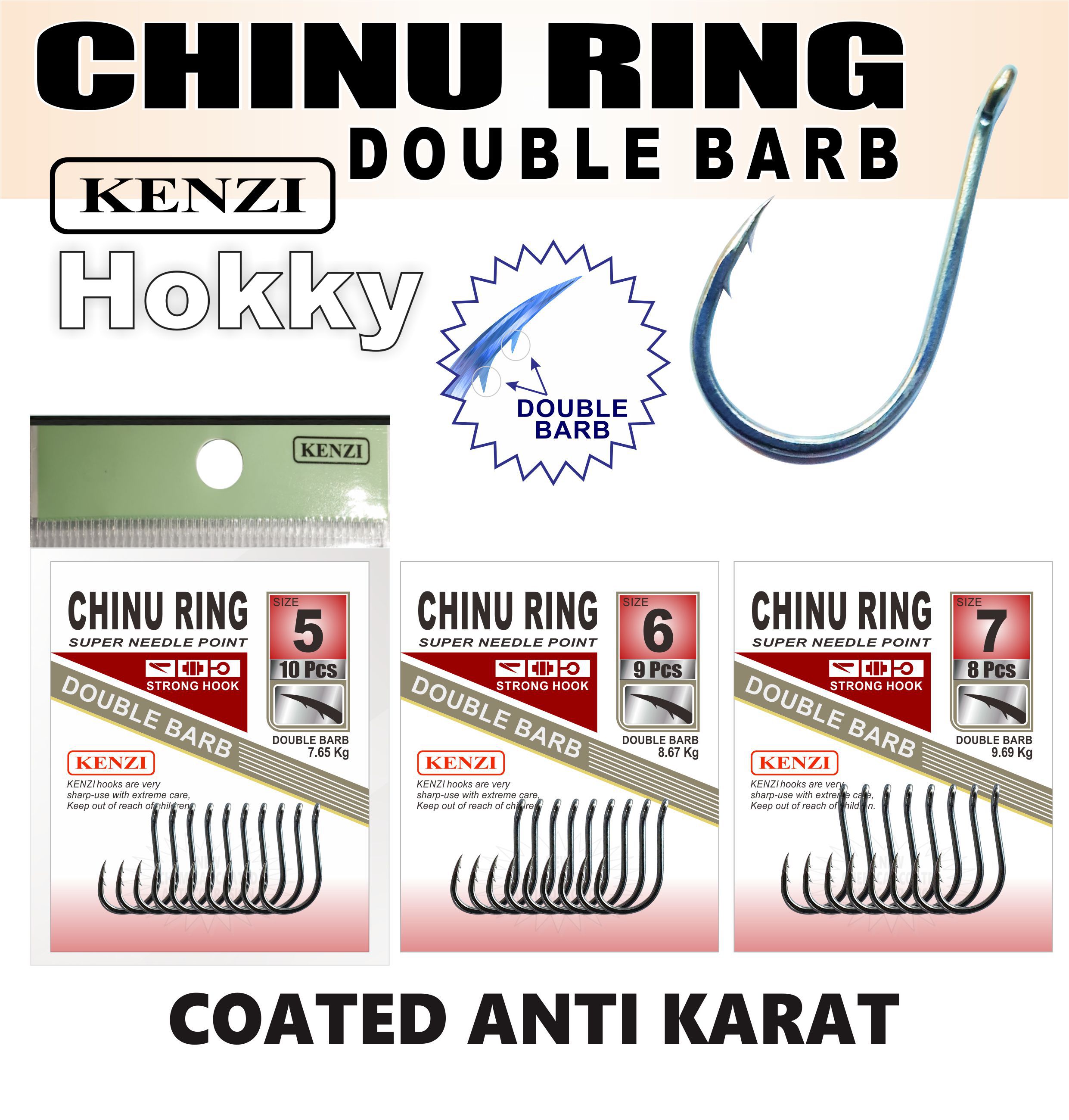 Mata kail Kenzi Chinu Ring Double BARB | Lazada Indonesia