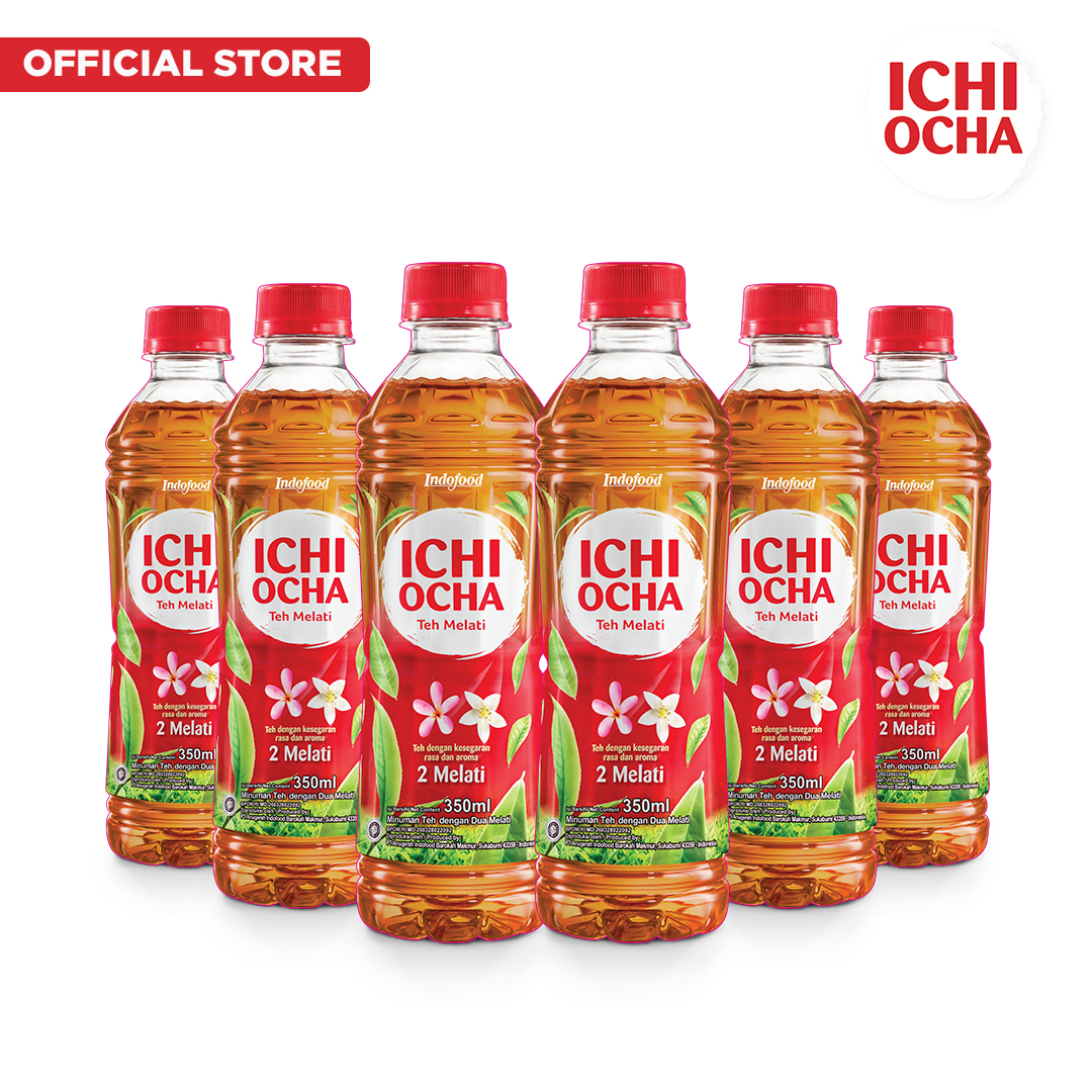 Indofood ICHI OCHA Minuman Teh Melati 350ml x 6 Pcs | Lazada Indonesia