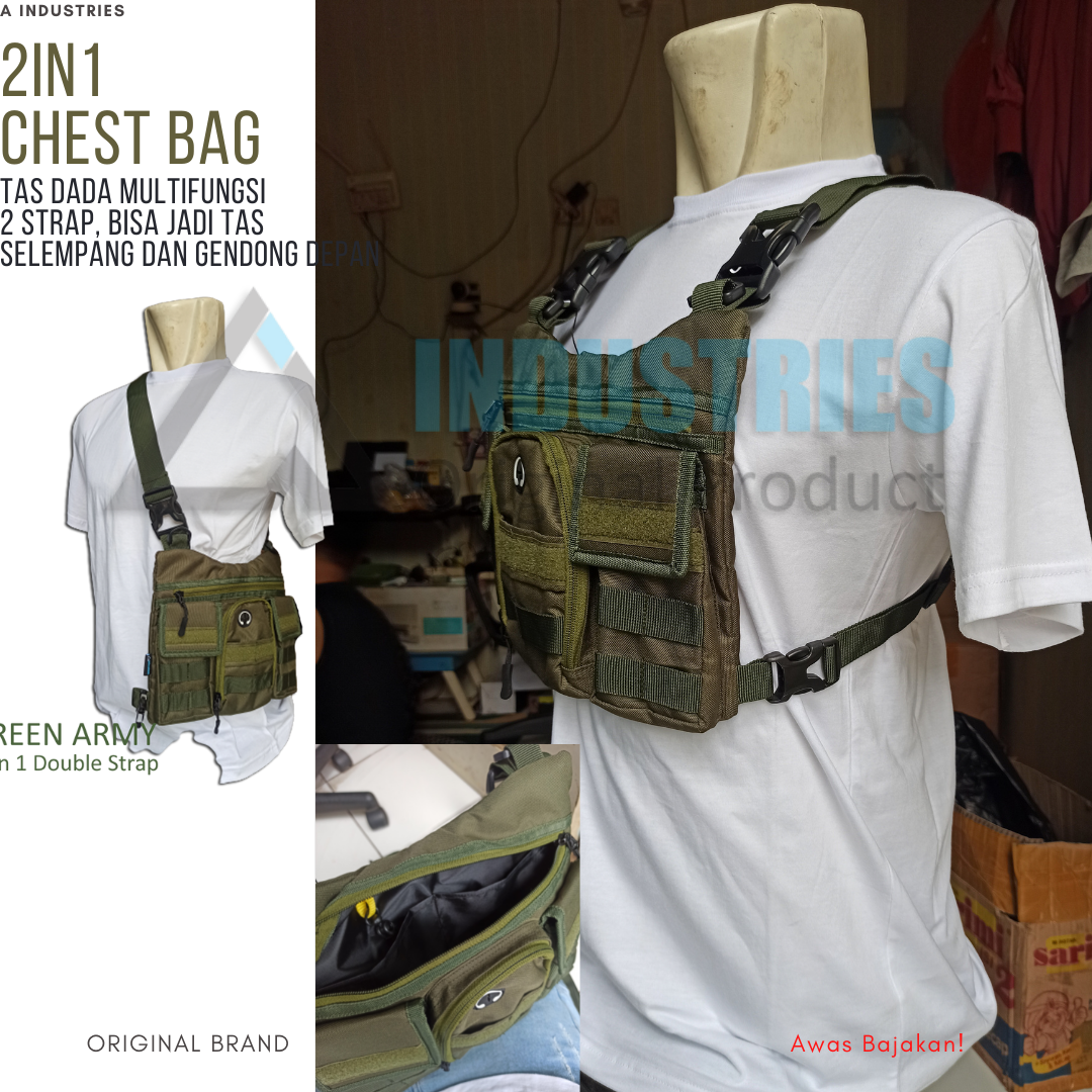 [ORIGINAL A INDUSTRIES] Tas Rompi Pelindung Dada Jatanras Resmob Buser ...
