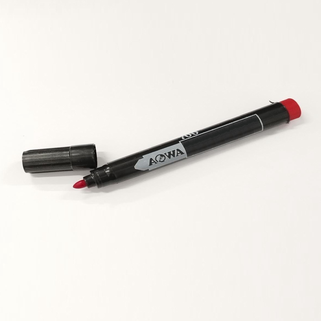 YS Spidol Permanent Spidol Hitam Biru Merah Permanent Marker Spidol ...