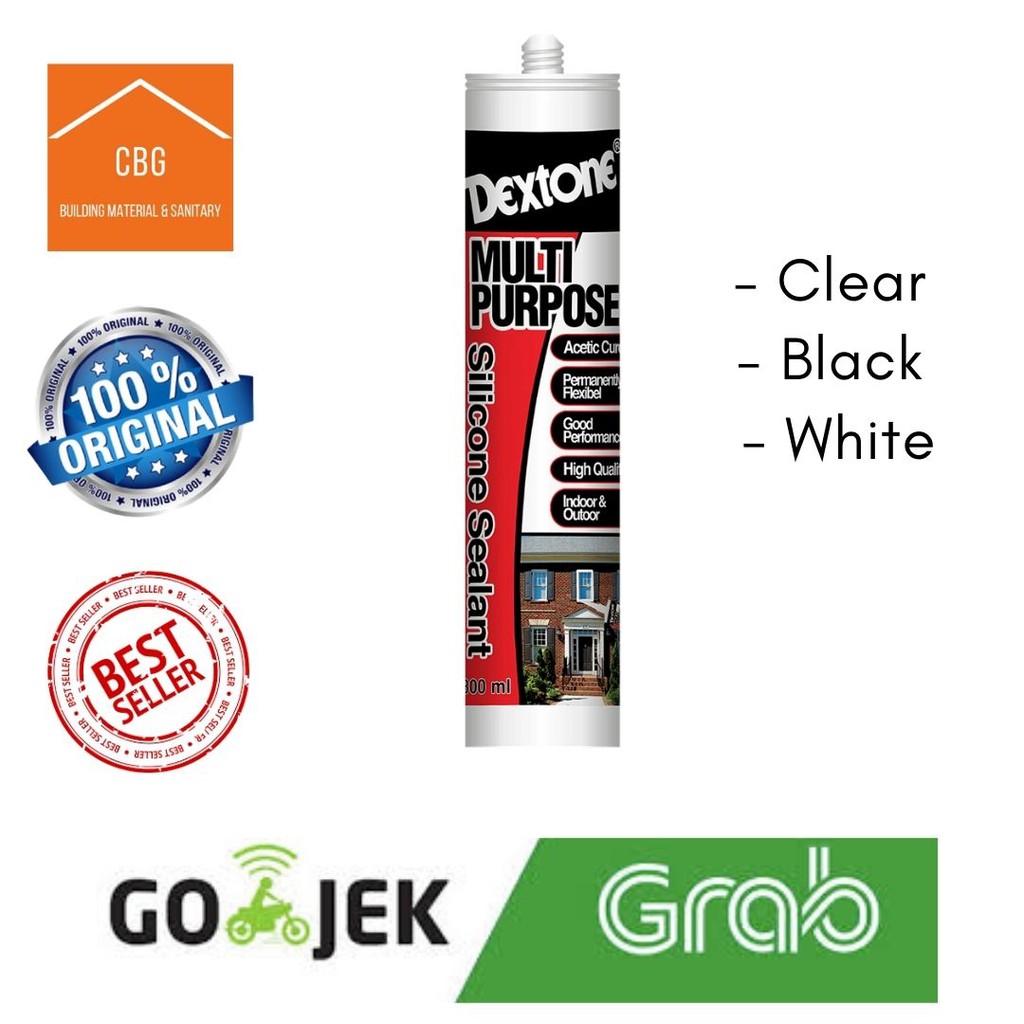 LEM DEXTONE SEALANT MULTI PURPOSE KACA KERAMIK BESI PLASTIK | Lazada ...