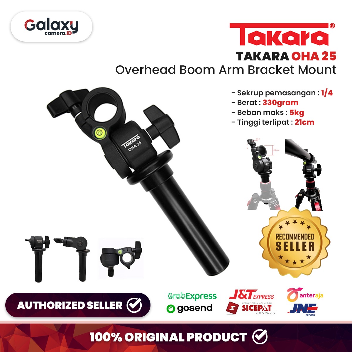 Takara OHA 25 Overhead Boom Arm Bracket Mount | Lazada Indonesia