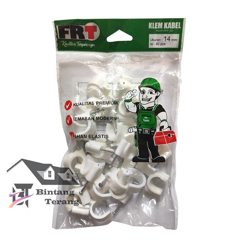 BTS - Klem Kabel FRT 14mm Klem Kabel Paku Baja 14 mm Clamp Kabel ...