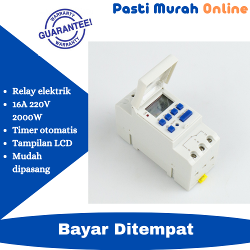Relay elektrik Timer Programmable Time Switch Relay 16A 220V 2000W ...