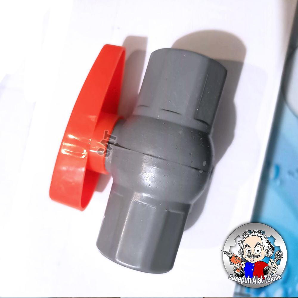 Ball Valve PVC 1/2 , 3/4 , 1 in Stop Kran Pipa Plastik 1/2 - 1 inch ...