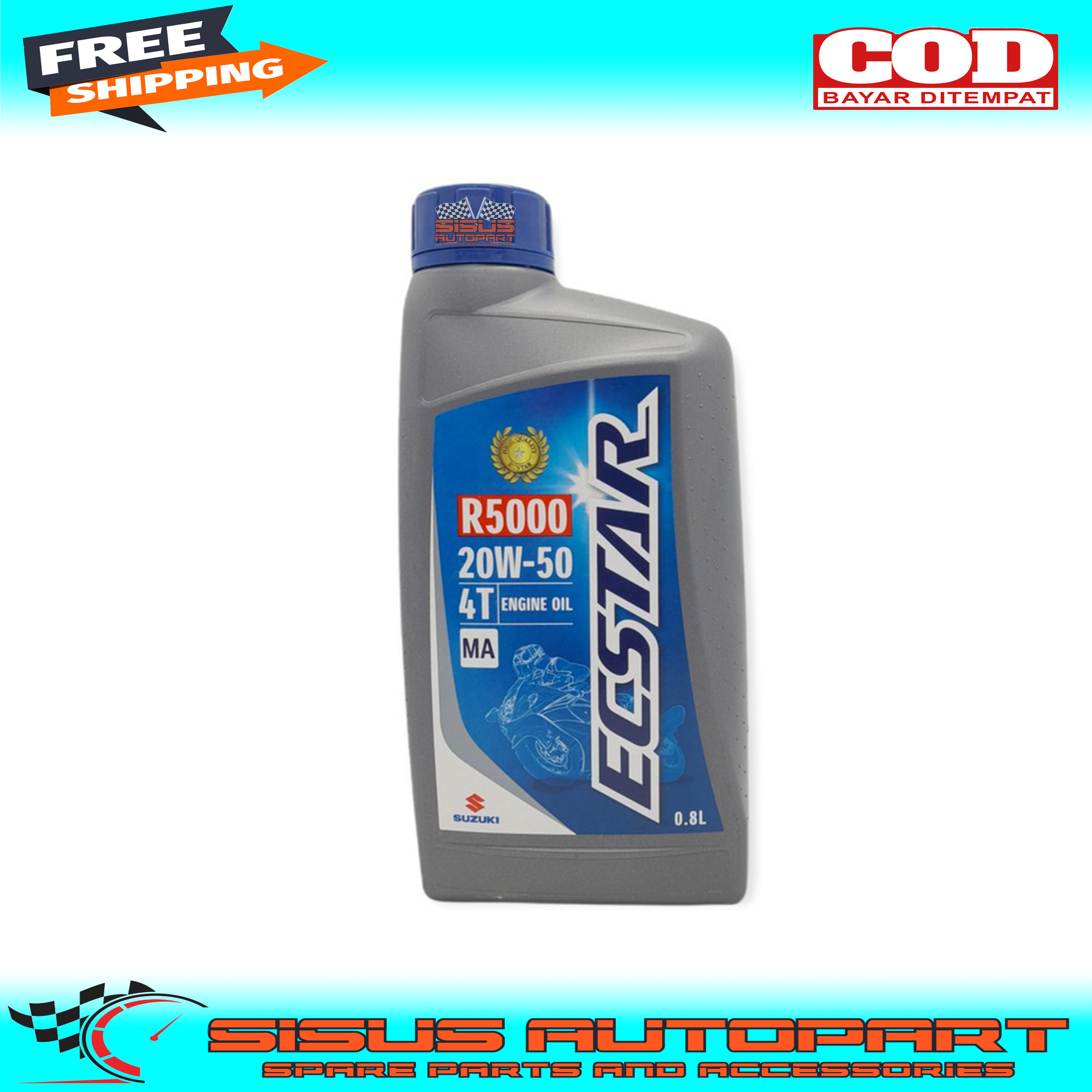 OLI MOTOR SUZUKI SGO ECSTAR R5000 20W-50 800ML / OLI SGO ECSTAR 0.8L ...