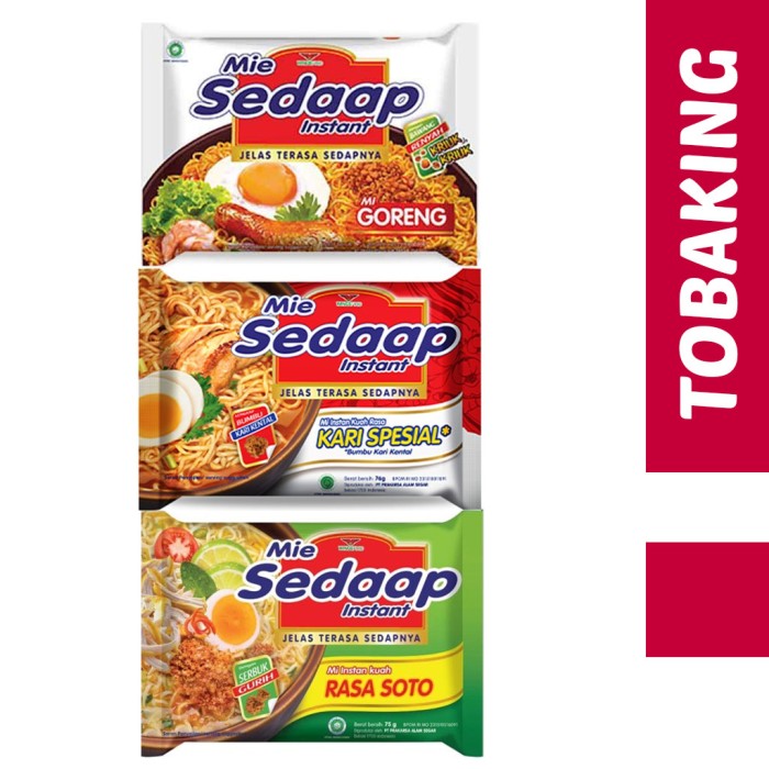 Mie SEDAP Goreng Soto Kari Mie Sedaap Instan | Lazada Indonesia