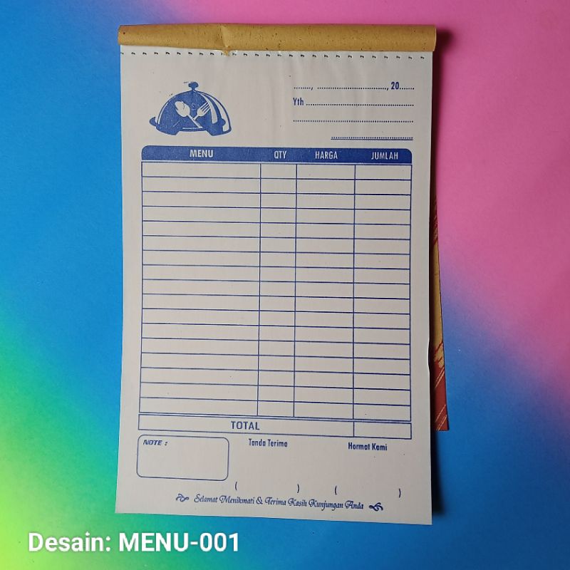 Nota Kuliner Catering Makanan 2 ply Rangkap | Lazada Indonesia