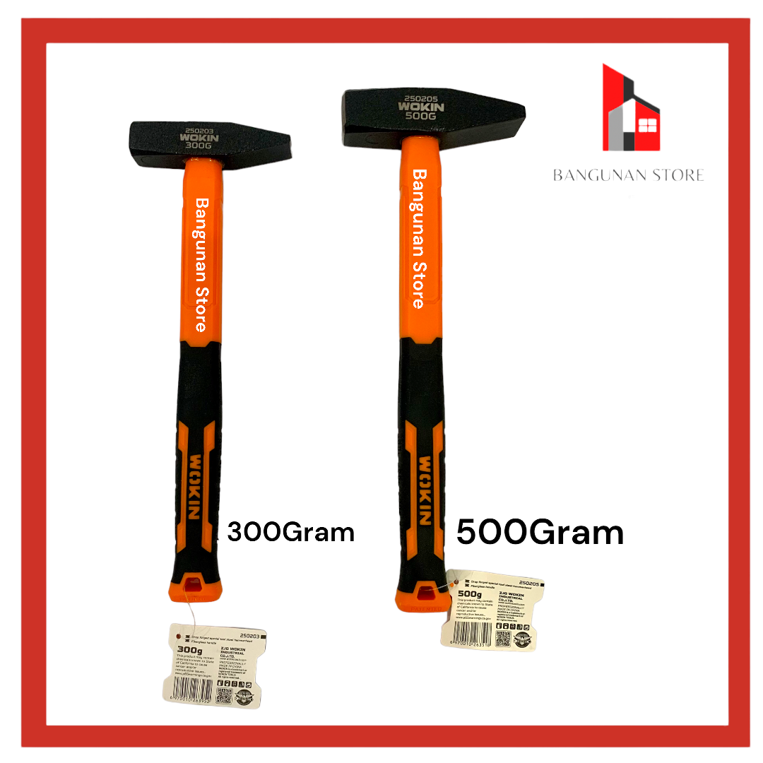 Palu Kaca Gagang Karet 300g | Palu Tukang Lancip Gagang Karet 500 Gram ...