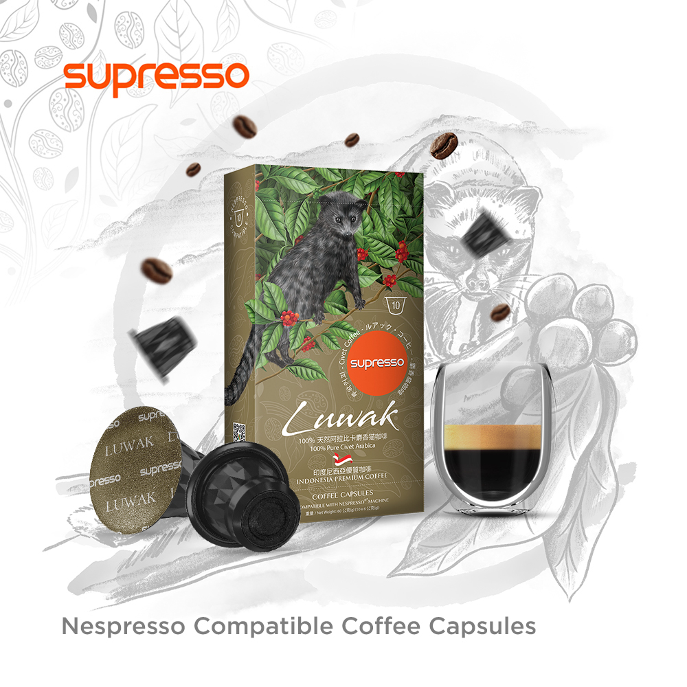Supresso Luwak Prestige Arabica Coffee Capsules / Kopi Kapsul | Nespresso Compatible | Lazada ...