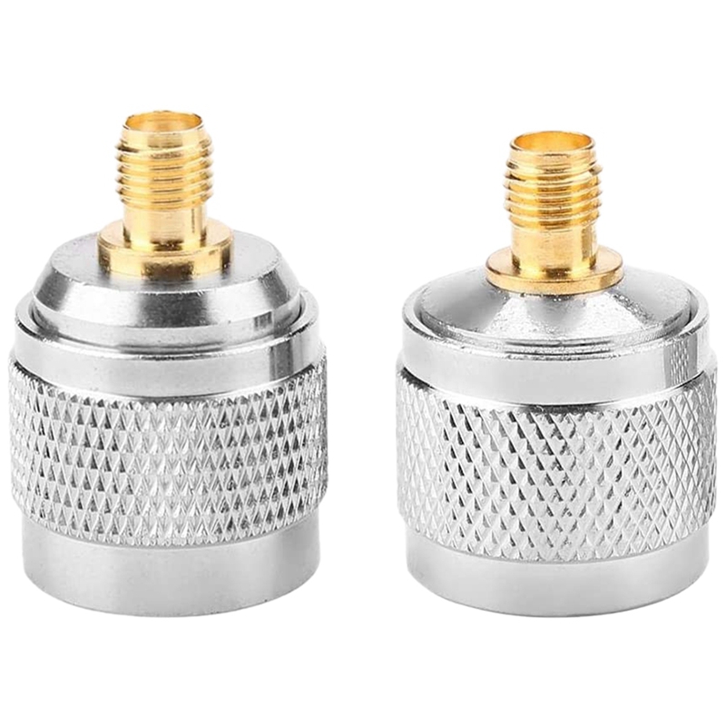 2Pcs Type N Male to SMA Female Coaxial Adapter Test Converter RF ...