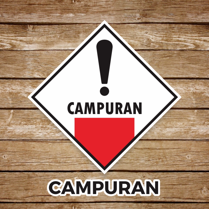 Sticker Label Vinyl Simbol Limbah B3 Bahan Berbahaya dan Beracun 20 x ...