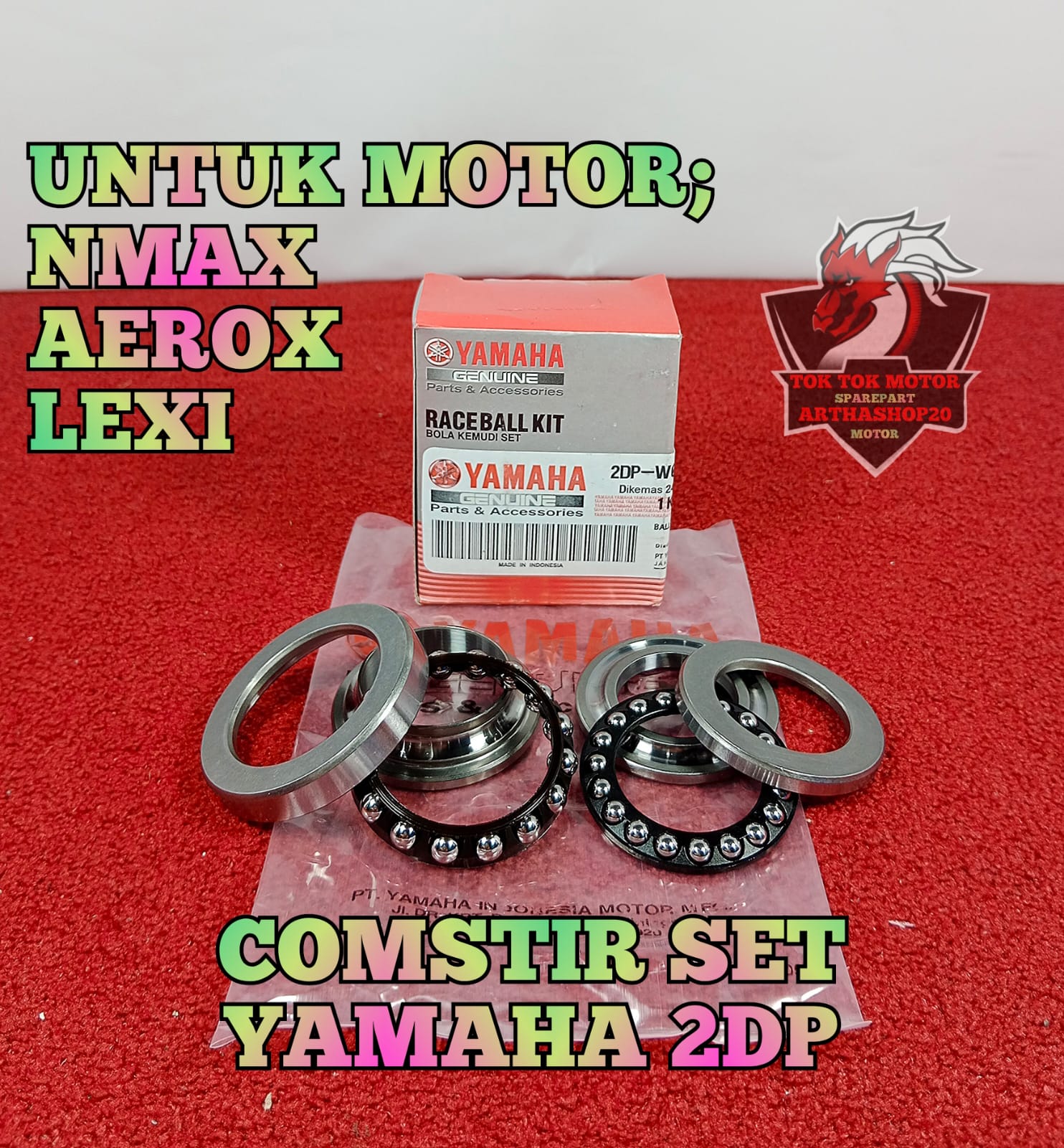 COMSTIR KONES KOMSTIR BEARING STANG STIR SATU SET YAMAHA N MAX NMAX 155 ...