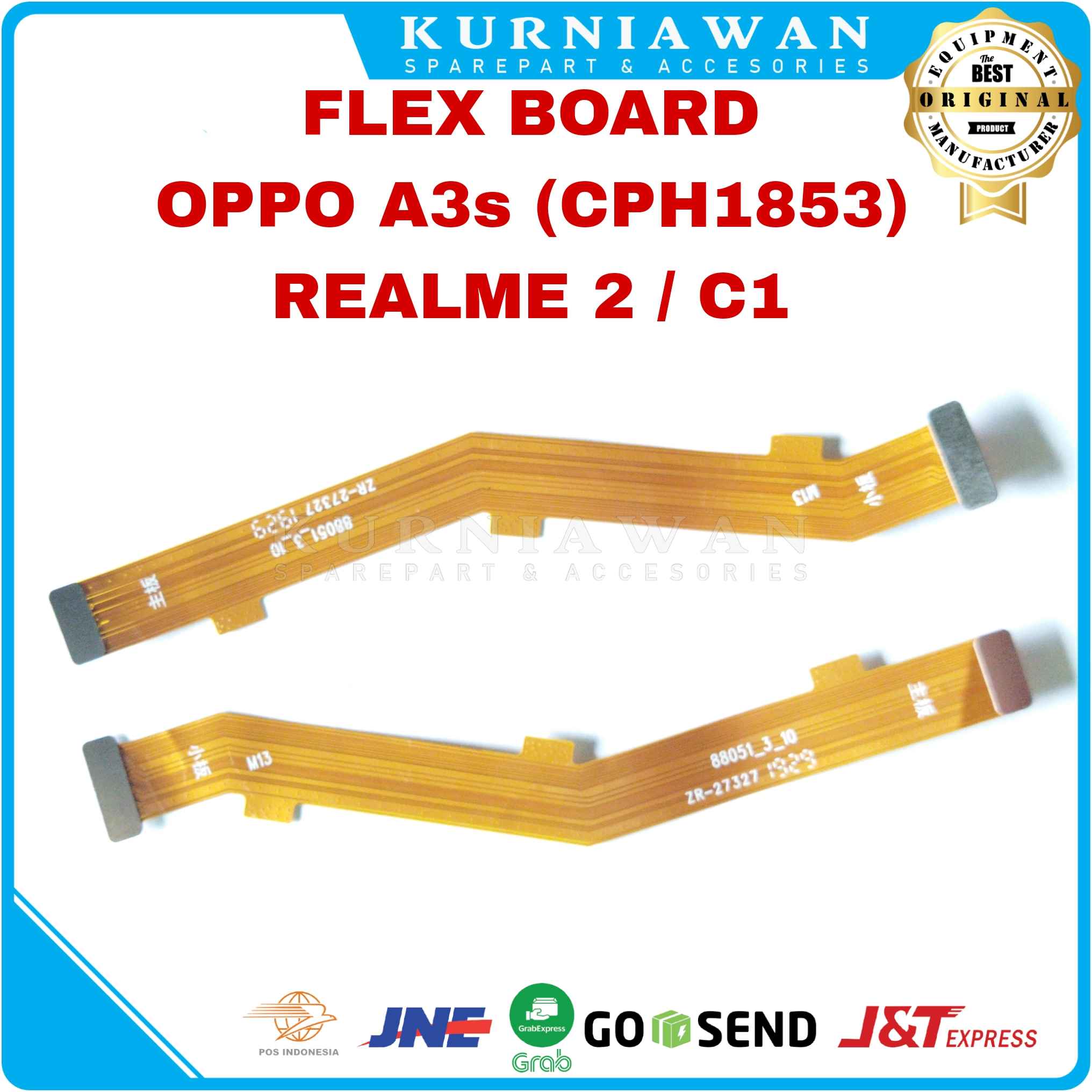 Flexible Ui Board Oppo A3S CPH1853 Fleksibel Penghubung Mesin Konektor ...