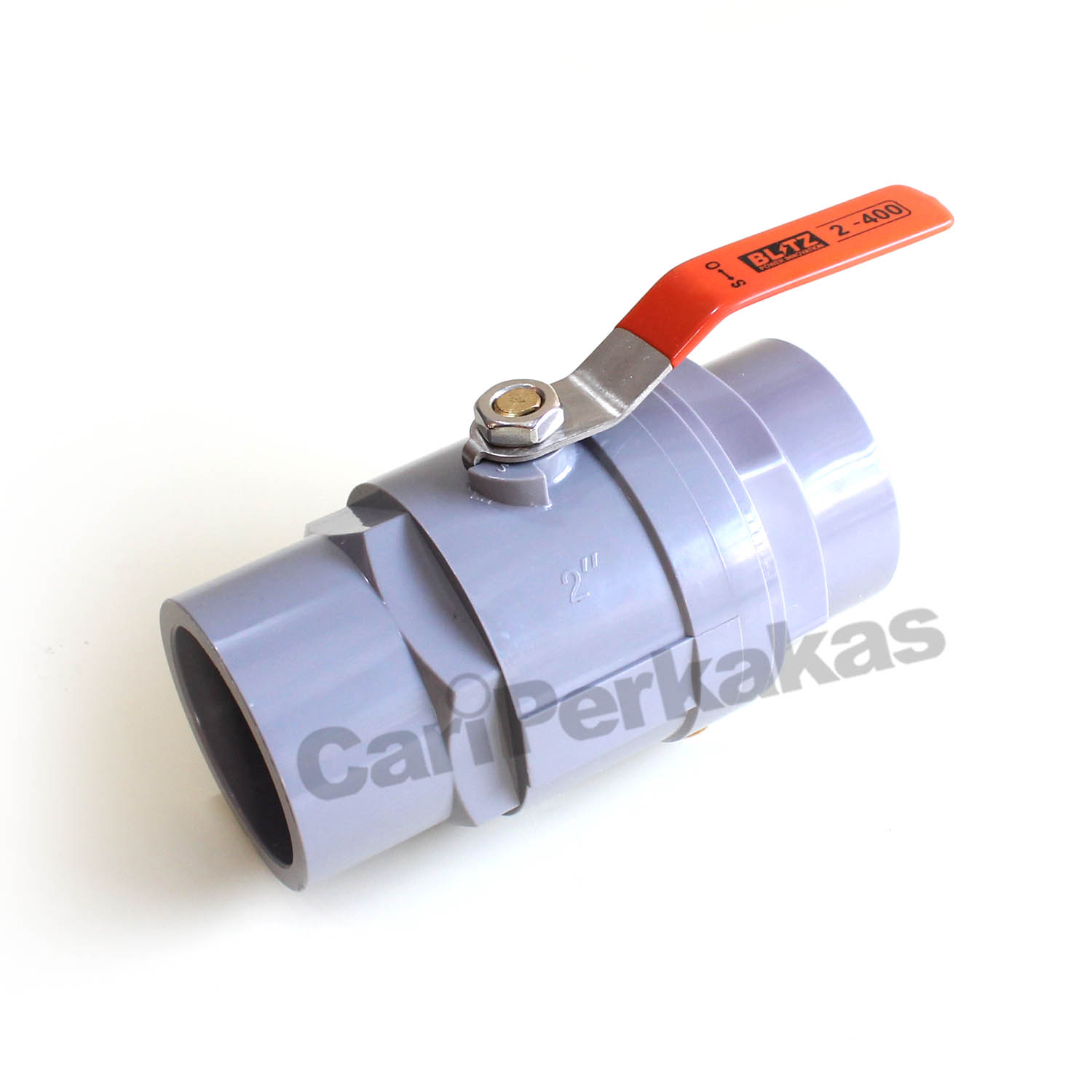 BLITZ Ball Valve PVC Gagang Stainless 2 inci - Stop Keran Plastik 2 in ...