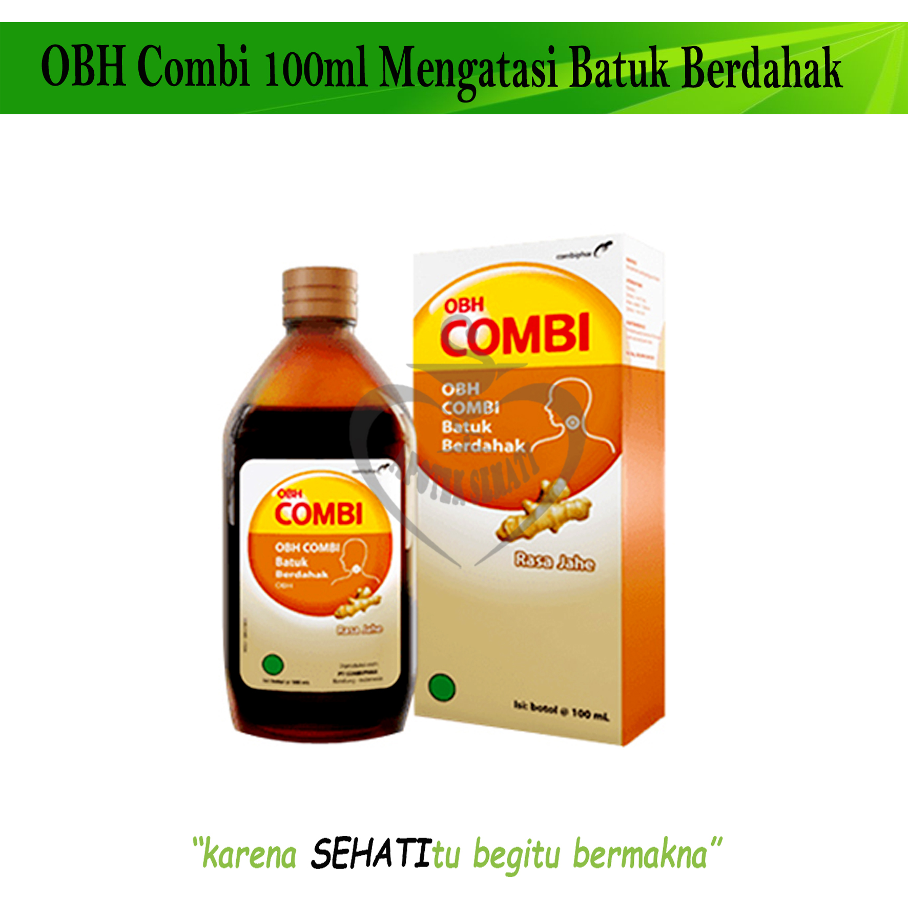 OBH Combi Batuk Berdahak Meredakan Batuk Berdahak Jahe Menthol | Lazada ...