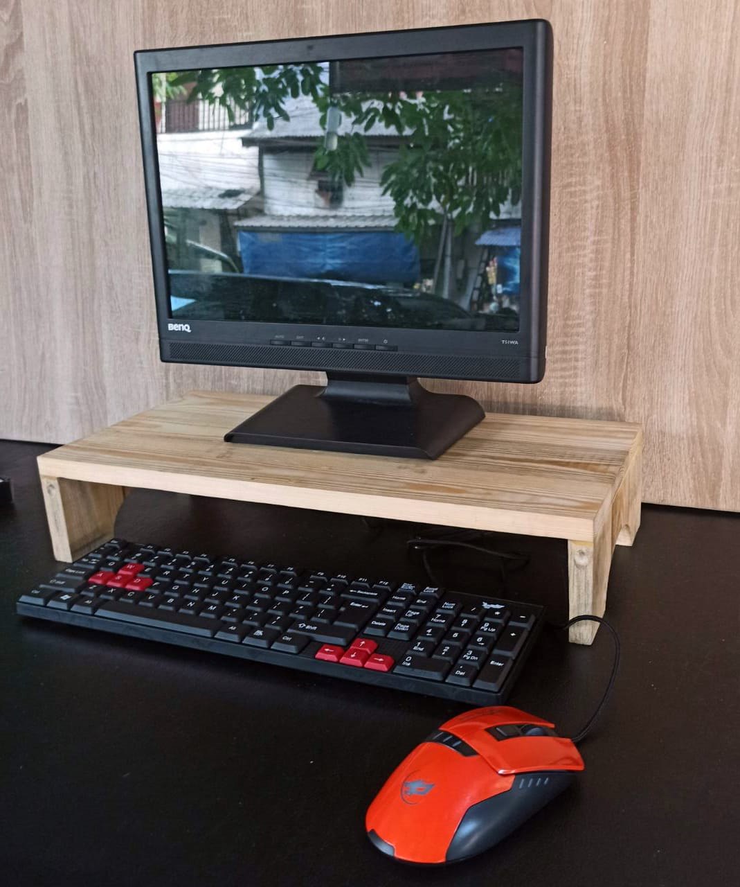 Meja Monitor Kayu Jati Belanda | Meja Laptop | Lazada Indonesia