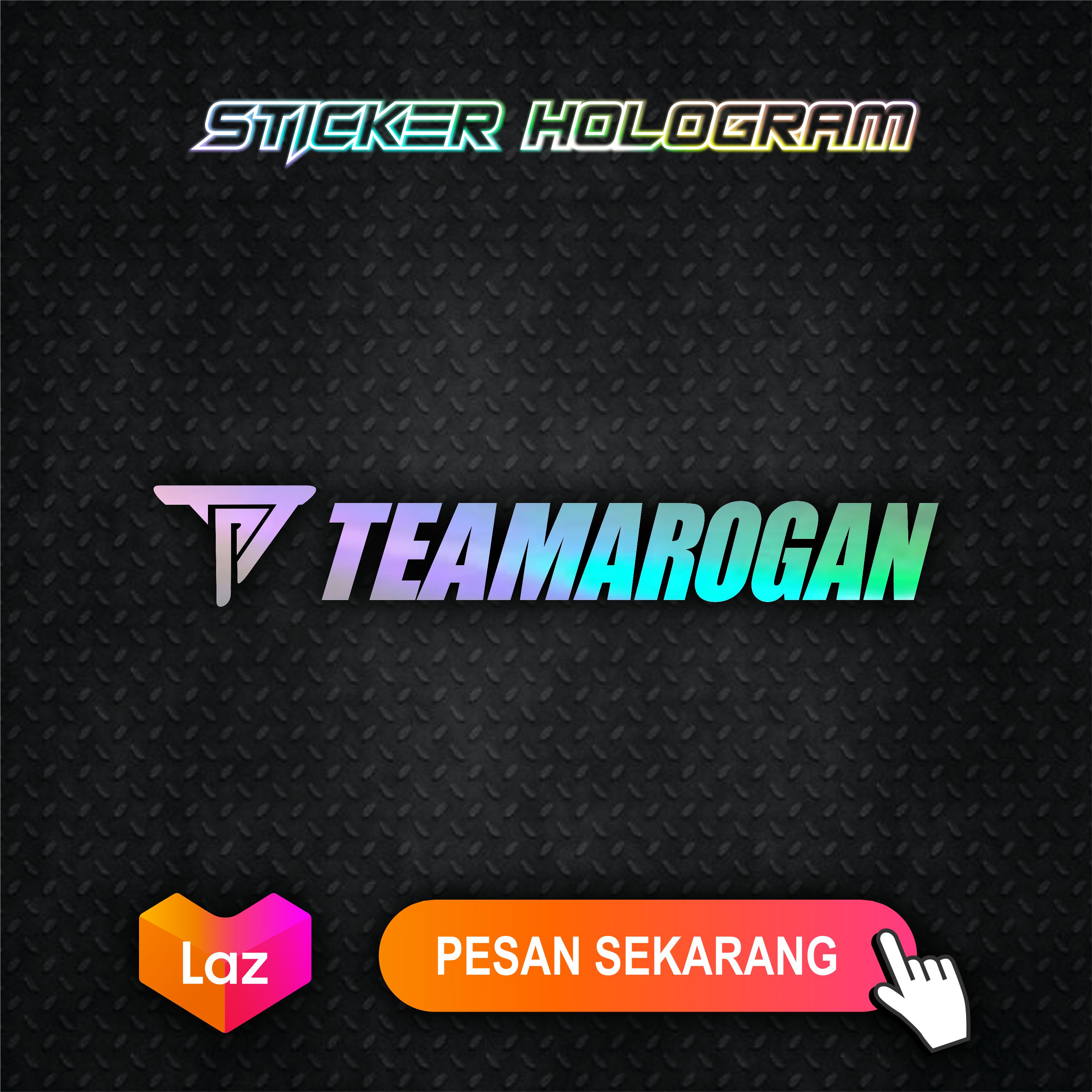 Sticker Team Arogan Sticker Hologram Team Arogan | Lazada Indonesia