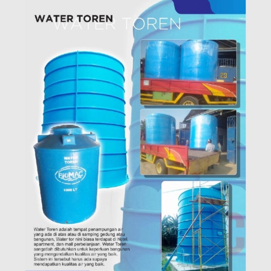 TOREN AIR / WATER TOREN BIOMAC KAPASITAS 500 LITER | Lazada Indonesia