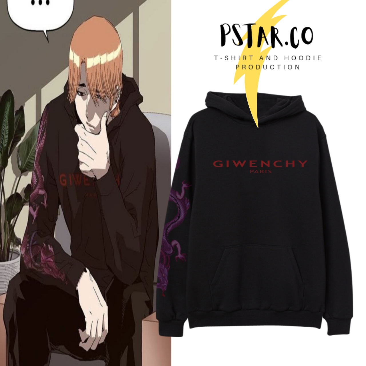 Jaket Giwenchy Hakho ji Weak Hero outfit manhwa | Lazada Indonesia