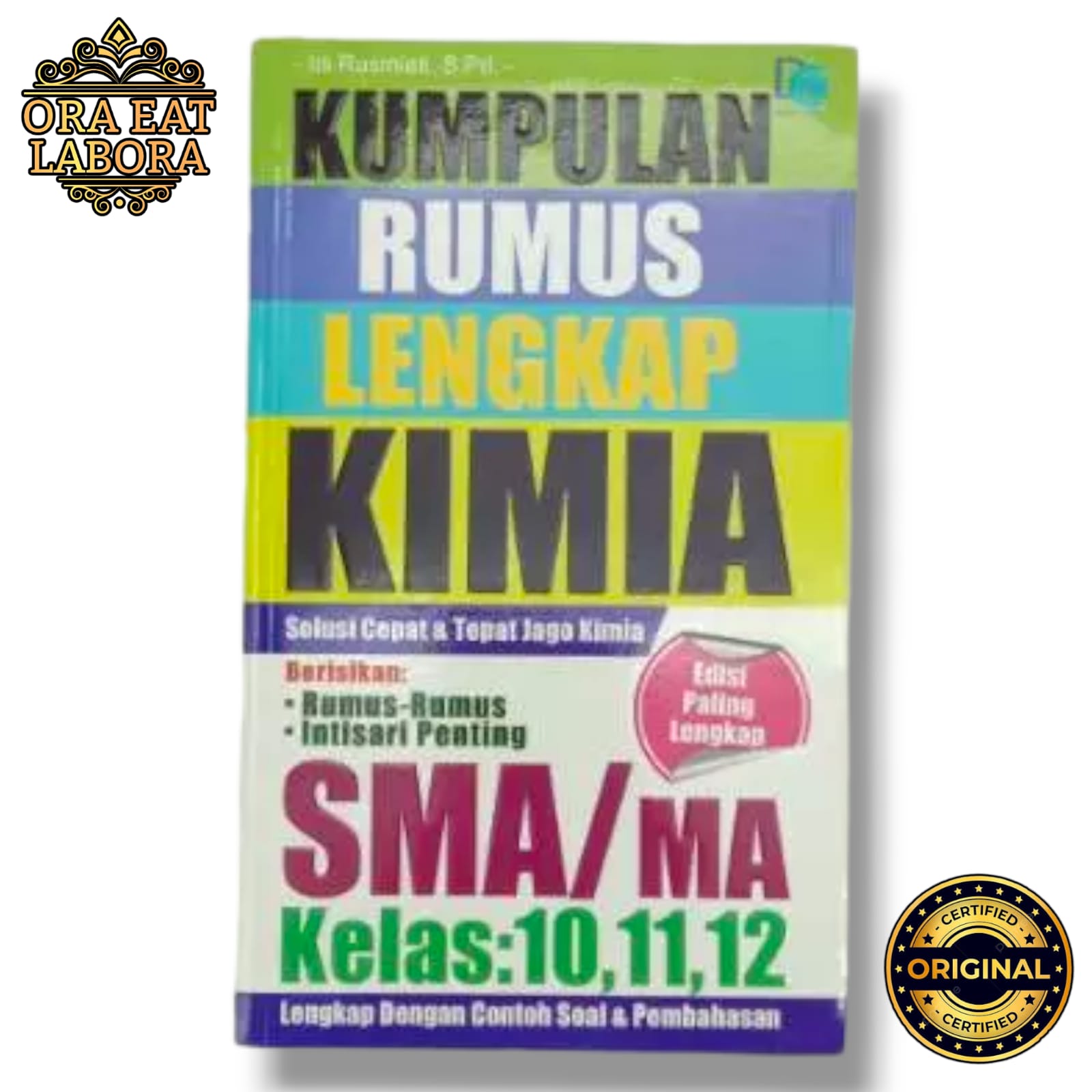 Buku Pelajaran Original Kumpulan Rumus Lengkap Kimia SMA/MA Kelas 10,11 ...