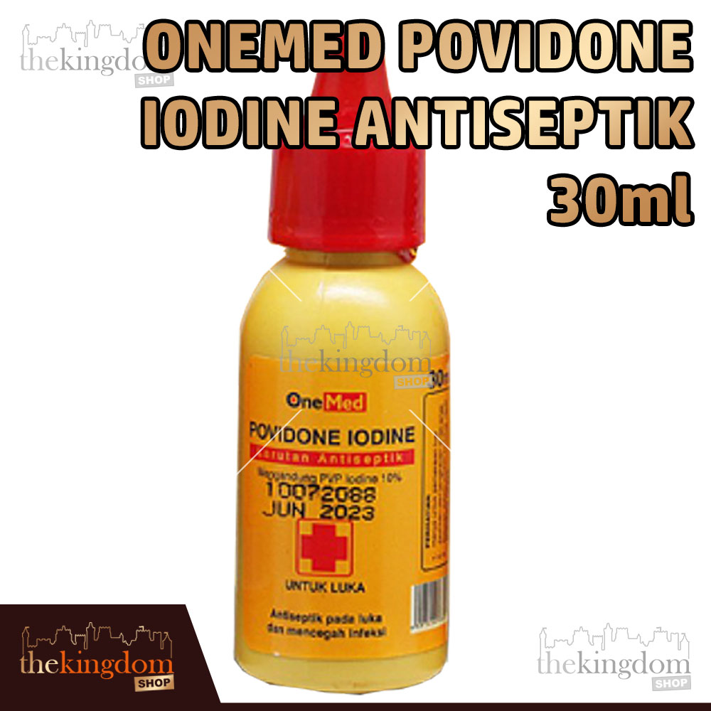 Onemed Povidone Iodine Antiseptik Ecodine Rivanol Obat Merah Luka P3K ...