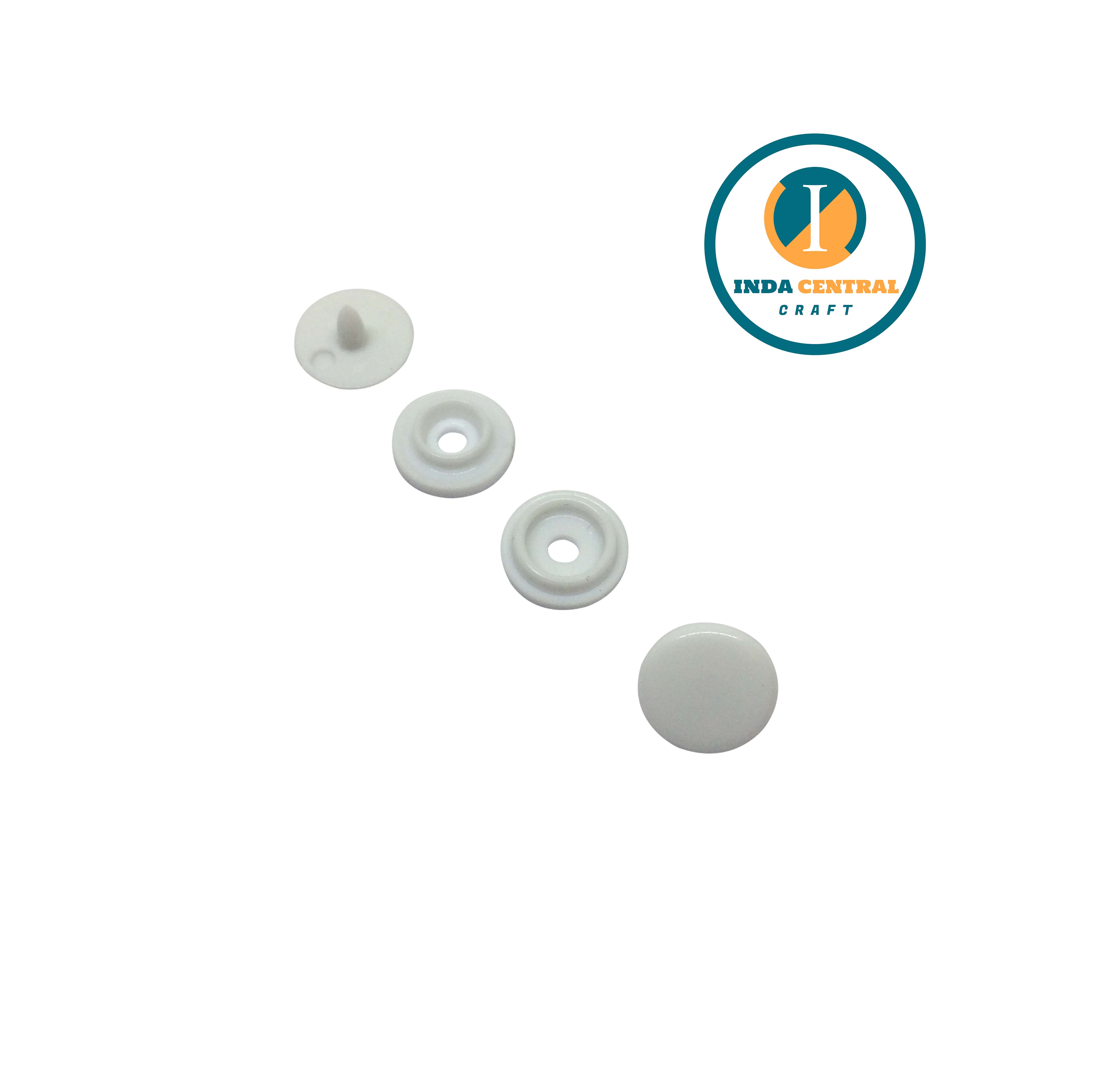 KANCING CETET SNAP BUTTON PLASTIK 10 MM 1010 PUTIH PER 12 PCS | Lazada ...