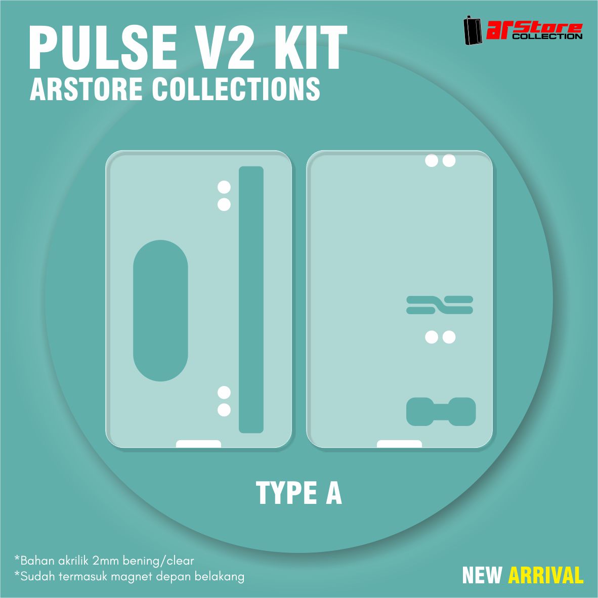 PANEL BACKDOOR AKRILIK PULSE AIO V2 KIT POLOS | Lazada Indonesia