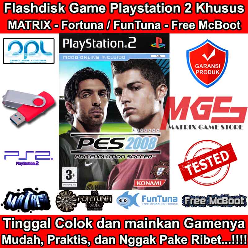 Flashdisk Game PS2 PS 2 PES 2008 - Pro Evolution Soccer 2008 | Lazada ...