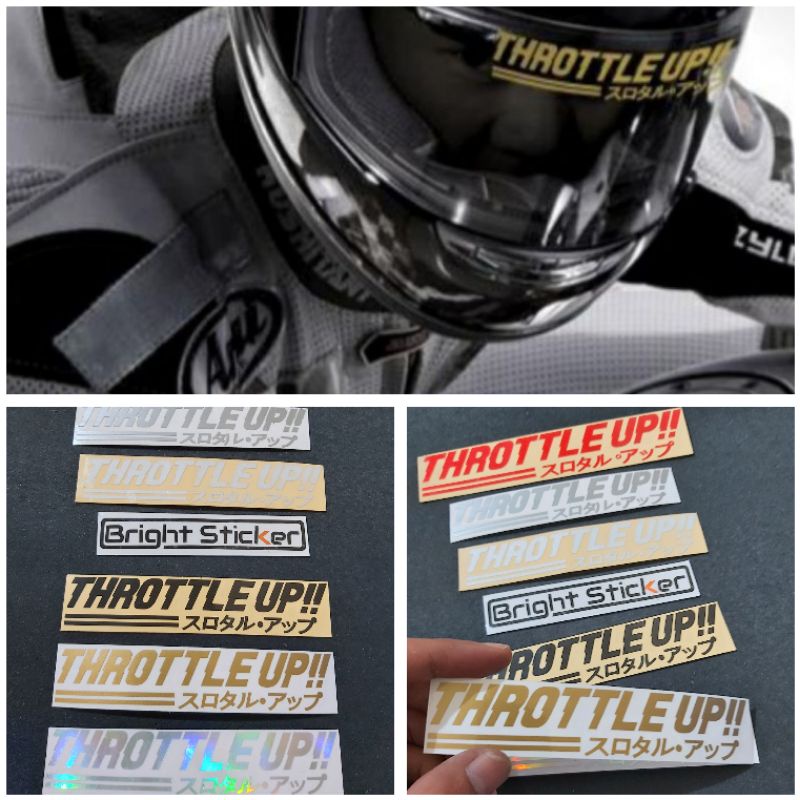 STICKER Stiker VISOR HELM THROTTLE UP CUTTING | Lazada Indonesia
