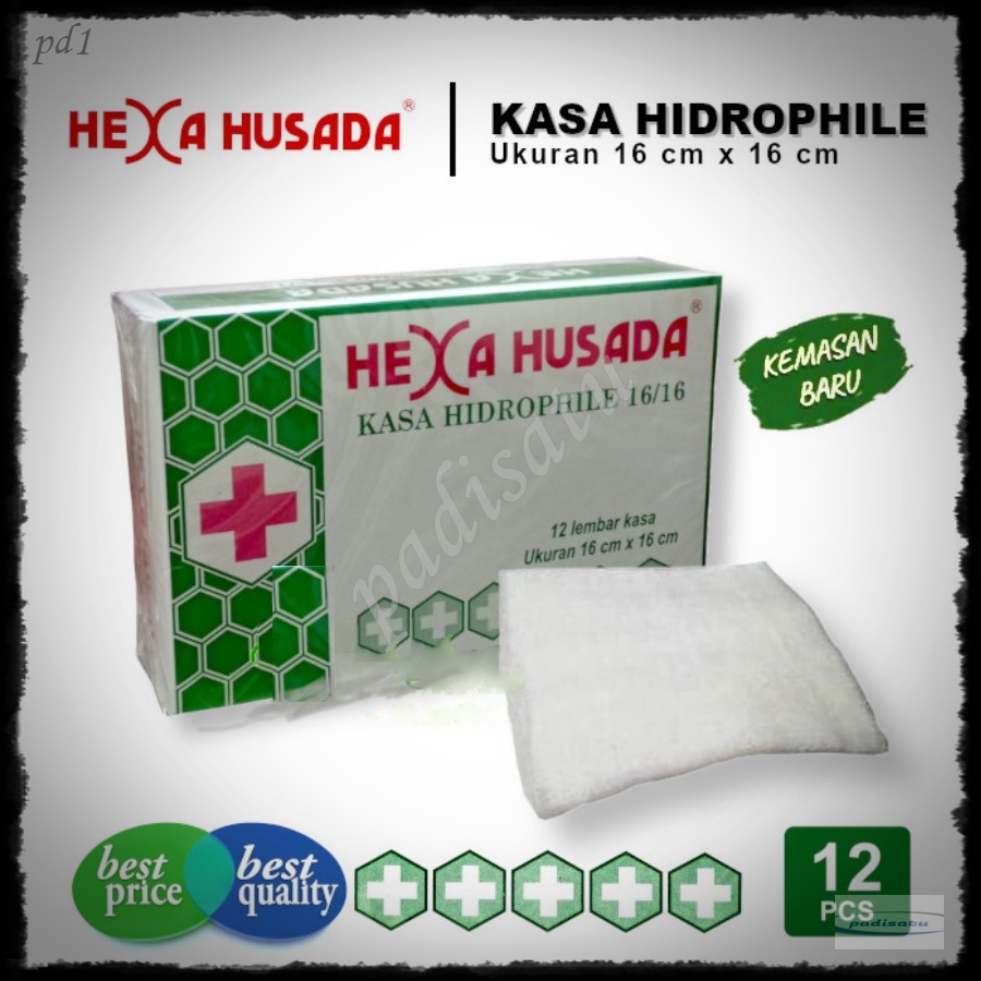 KASA STERIL HEXA HUSADA 16X16 | Lazada Indonesia