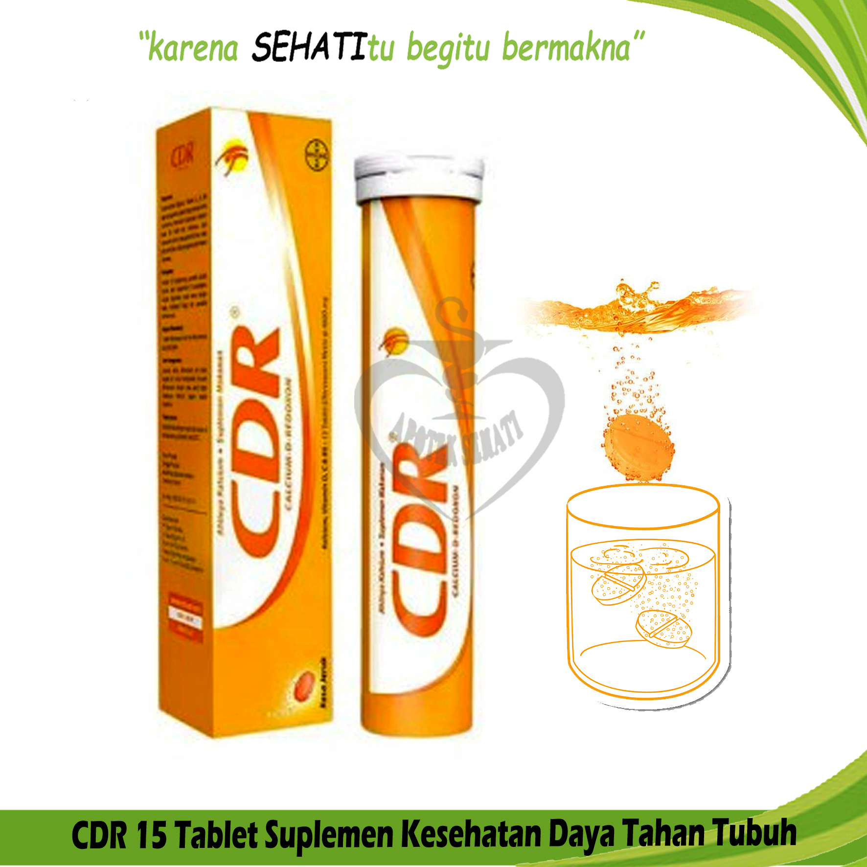 CDR Tablet Kalsium Suplemen Kesehatan Multivitamin Tulang Persendian ...