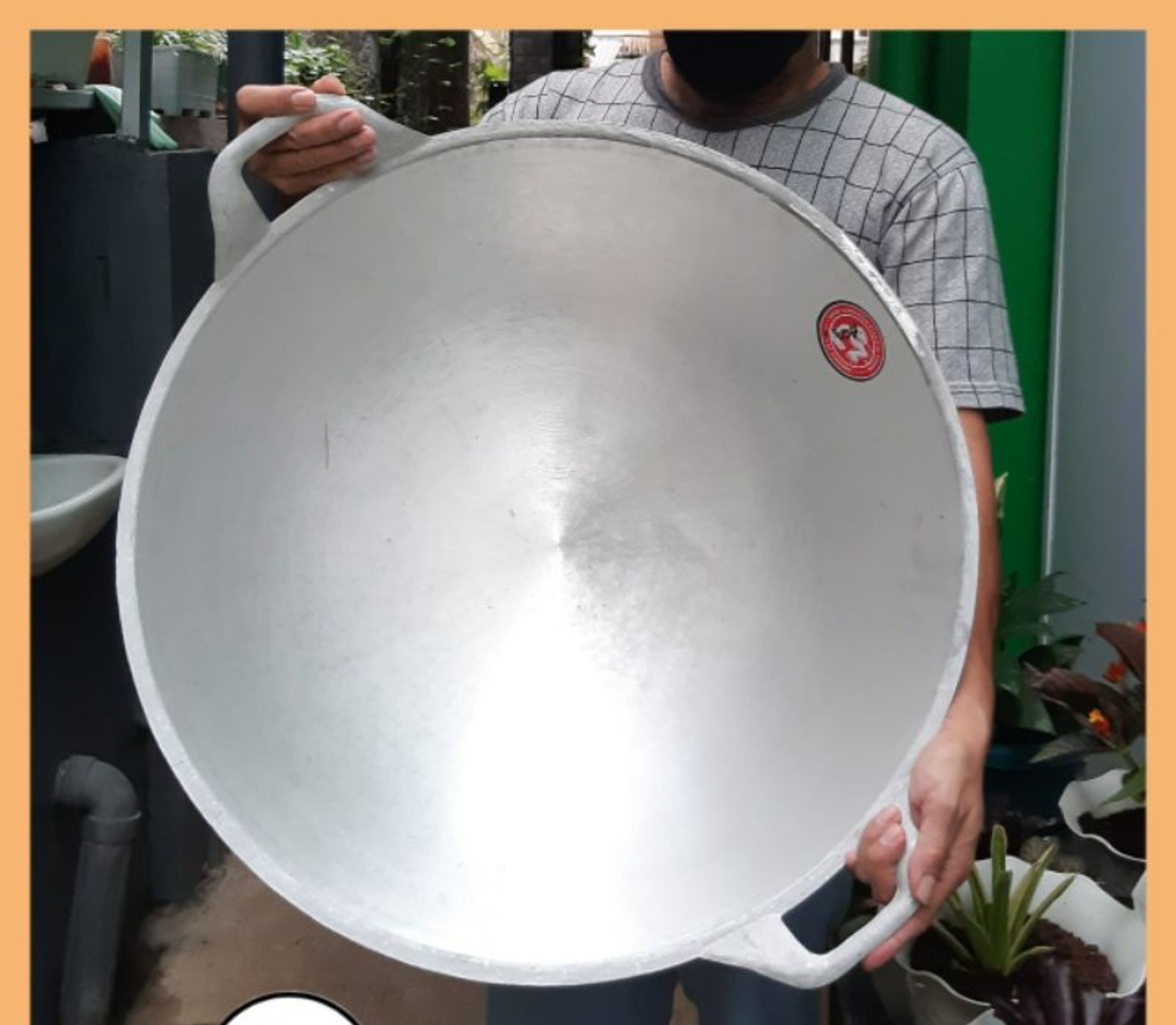 wajan cekung paling jumbo ukuran no 28 cocok buat masak besar bisa muat ...