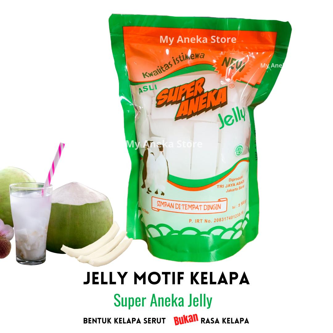 Jelly motif kelapa / kelapa serut / coconut “super aneka jelly ...