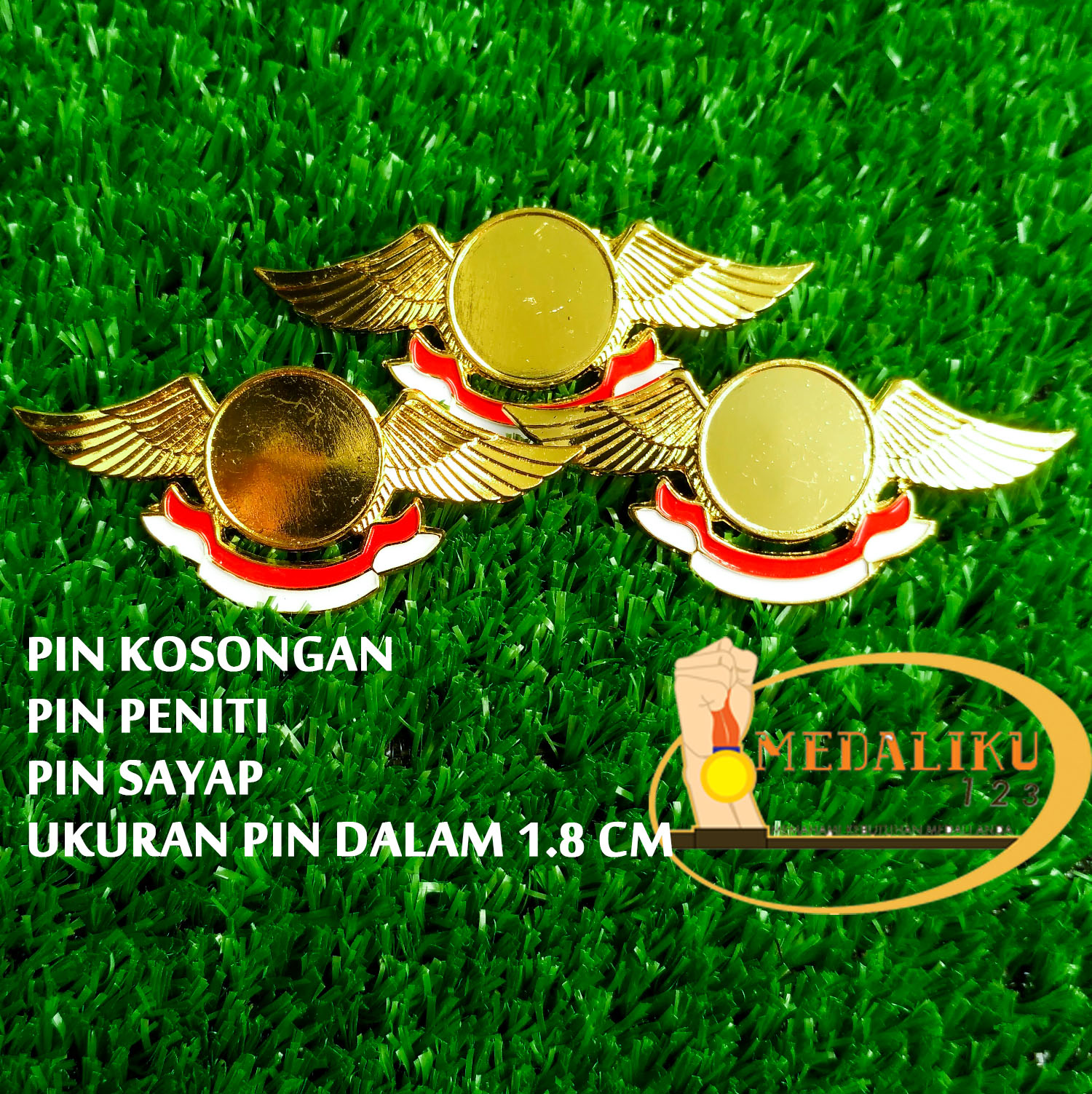 Pin Kosongan Polosan Bahan Kuningan Cor Cocok Untuk Jadi Bros atau Pin ...