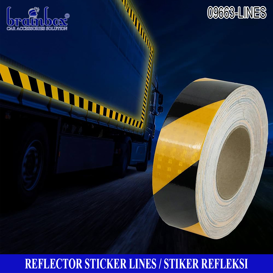 Stiker Lines Arrow Reflektor Refleksi Lines Lakban Sticker Reflector ...