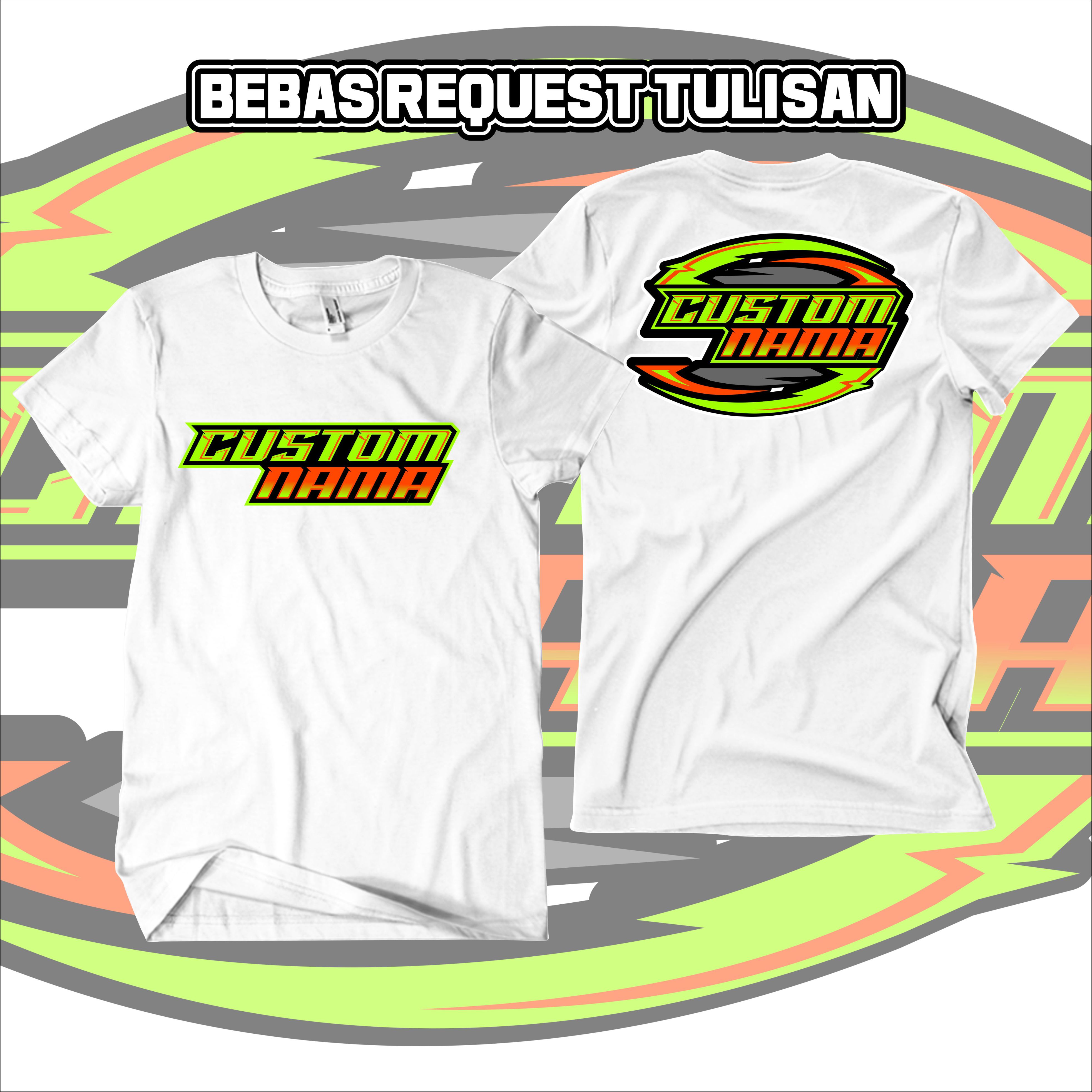 KAOS CUSTOM SATUAN NAMA KATA KATA SABLON SATUAN BERKUALITAS | Lazada Indonesia