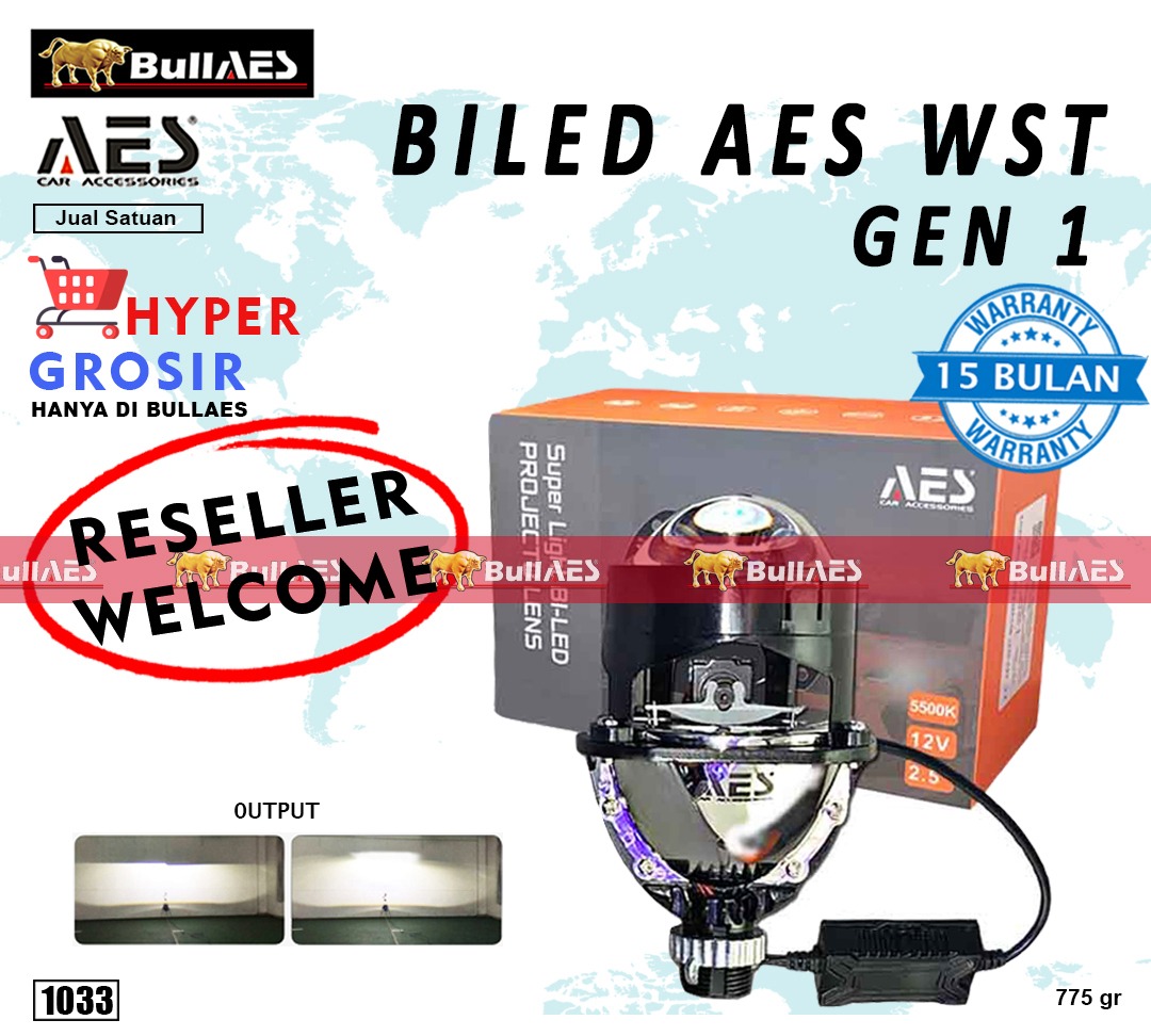 BILED AES WST 2.5 GEN 1 HeadLight Projector WST Merk AES | Lazada Indonesia