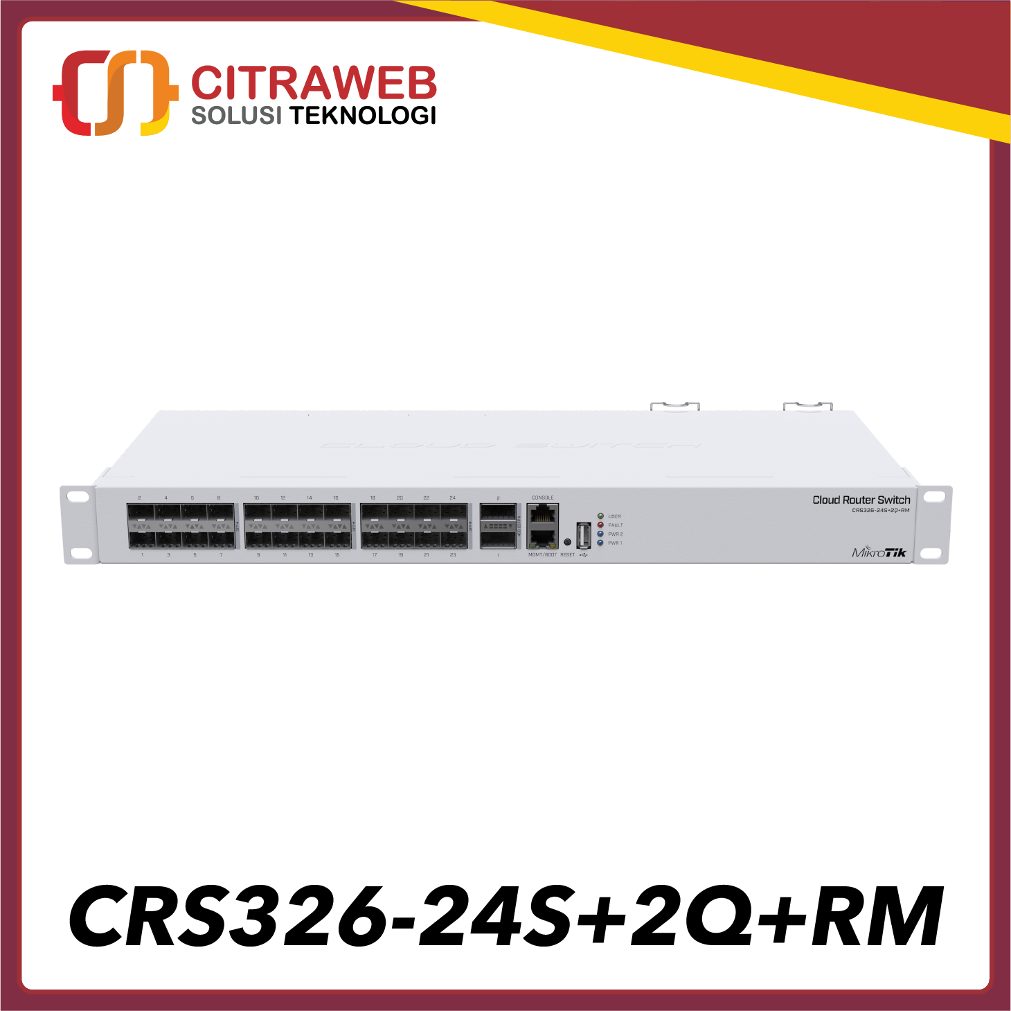 Mikrotik Routerboard CRS326-24S+2Q+RM | Lazada Indonesia