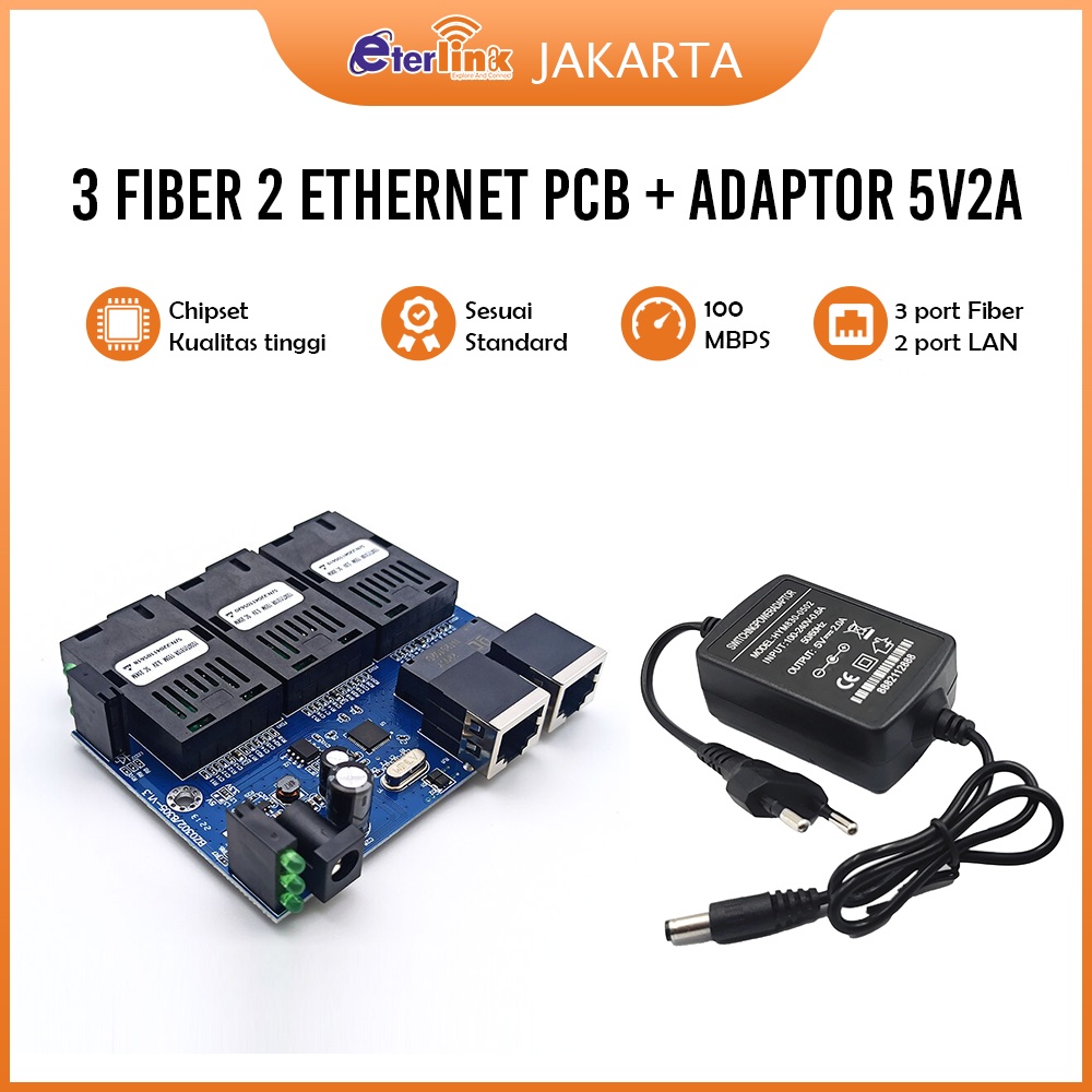 3F2E AAB port Fiber Optik PCB Board Single Mode 5V-12V Power Input ...