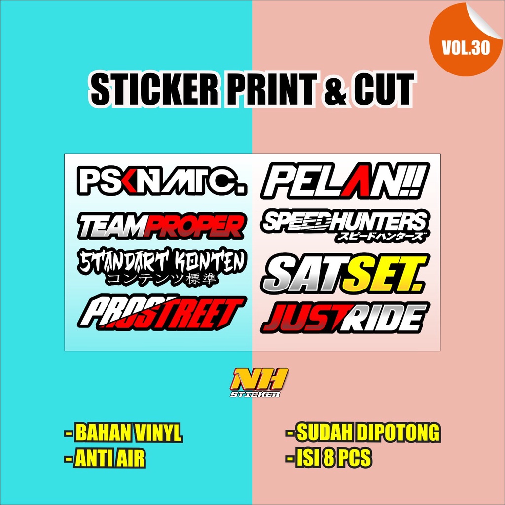 Stiker Motor Sticker Racing Pack Sponsor | Lazada Indonesia